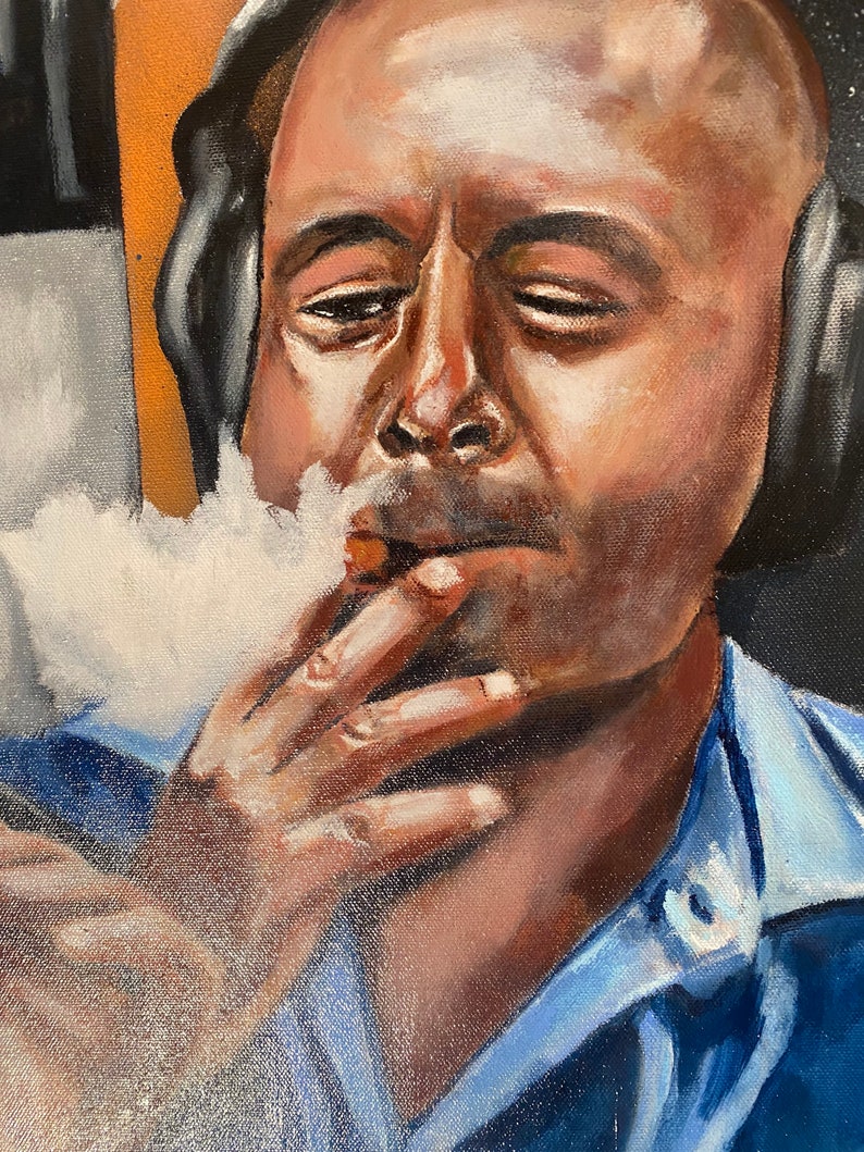ORIGINAL Joe Rogan and Elon Musk Acrylic Portrait Painting 24 X 24 ...
