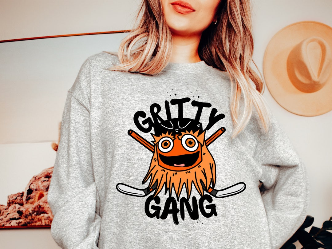 Gritty Gang Philadelphia Hockey Sweatshirt Team Mascot - Etsy
