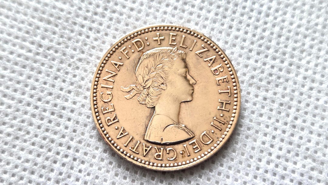 Half Penny 1967 Coin - Queen Elizabeth II / United Kingdom Coin / Great ...