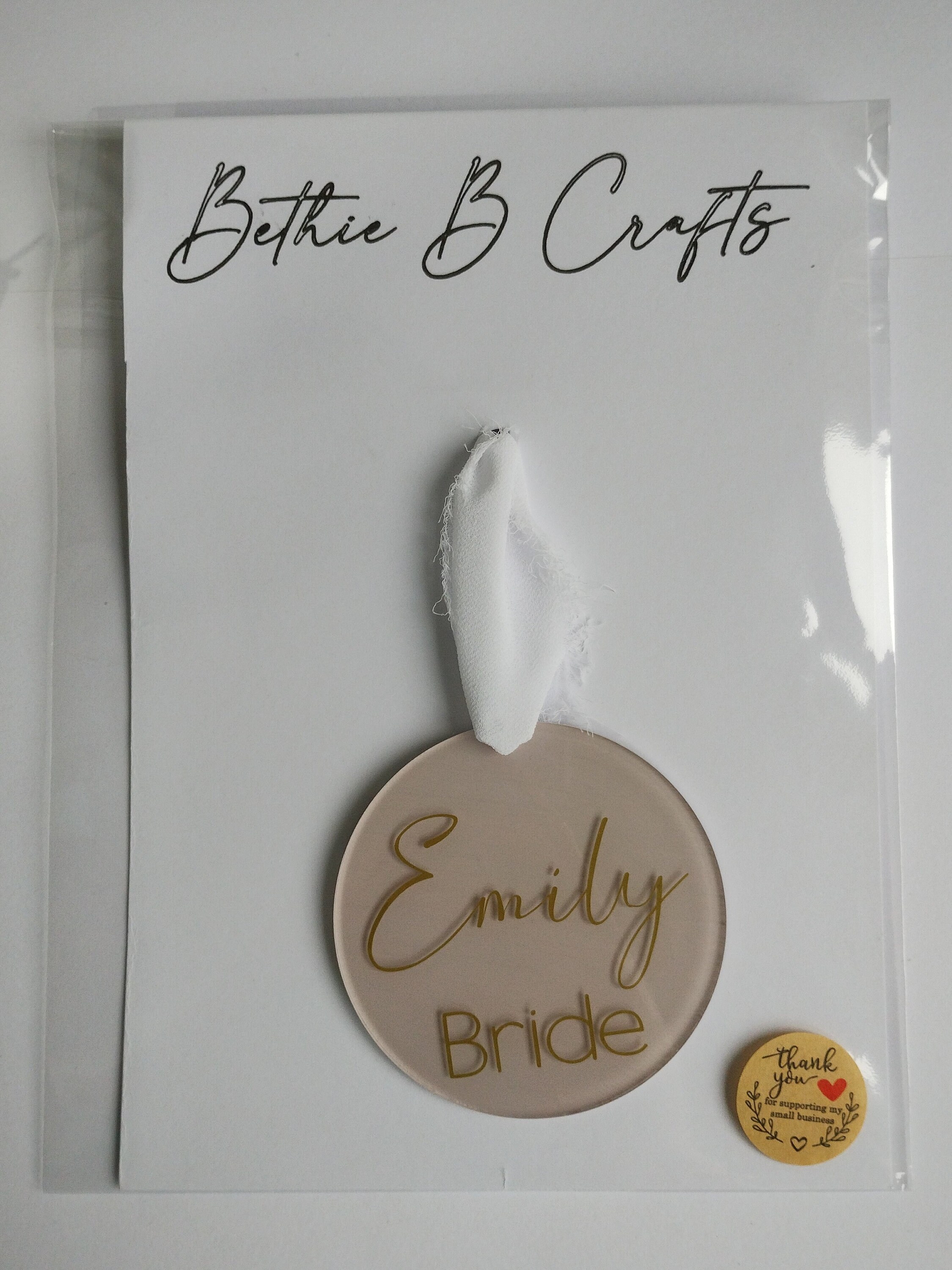 Personalised Acrylic Disc Wedding Dress Hanger Name Tags - Etsy