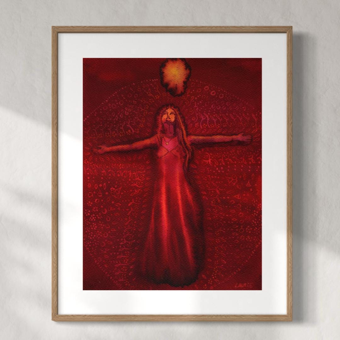 The Solar Woman - Painting Print Art Print - Laurie Lardinois - Limited ...