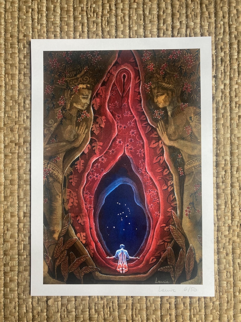 Yoni - at the Sacred Entrance - Art Print - Laurie Lardinois - Limited ...