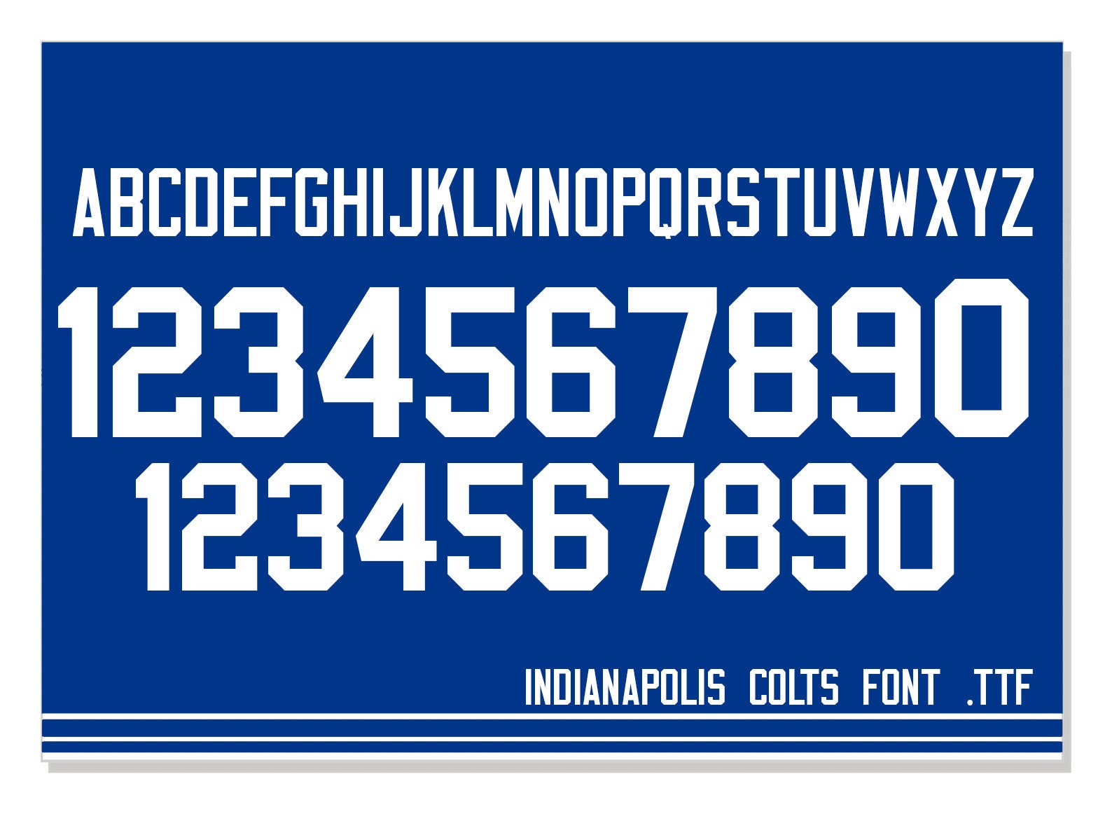 Indianapolis Colts Font
