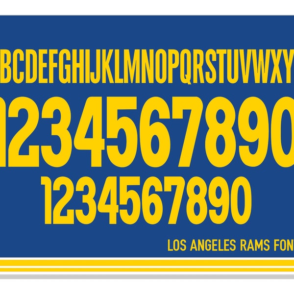 Los Angeles Font Etsy