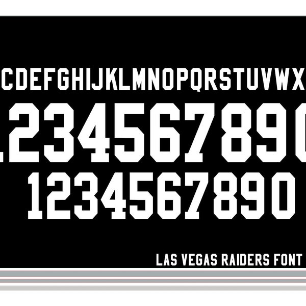 Las Vegas Raiders Font - Etsy