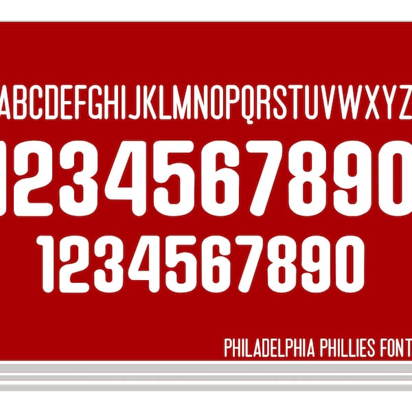 Philadelphia Phillies Font - Etsy