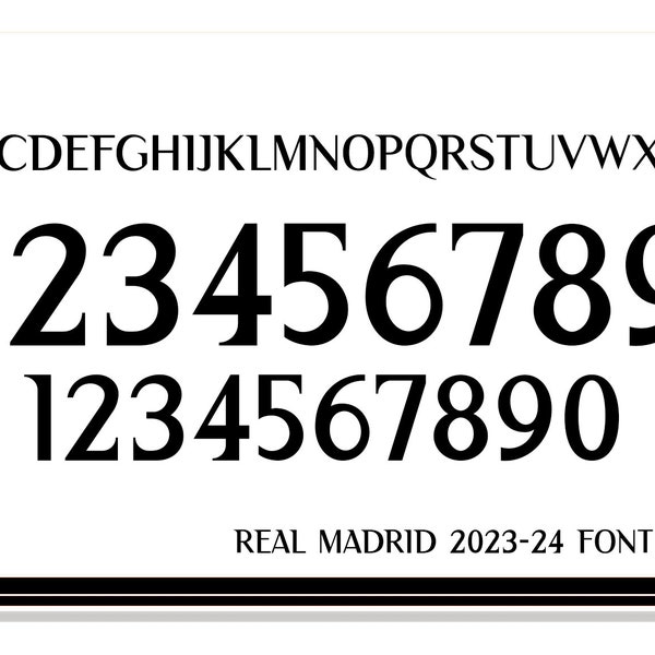 Font Real Madrid Svg - Etsy