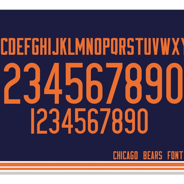 Chicago Bears Font - Etsy
