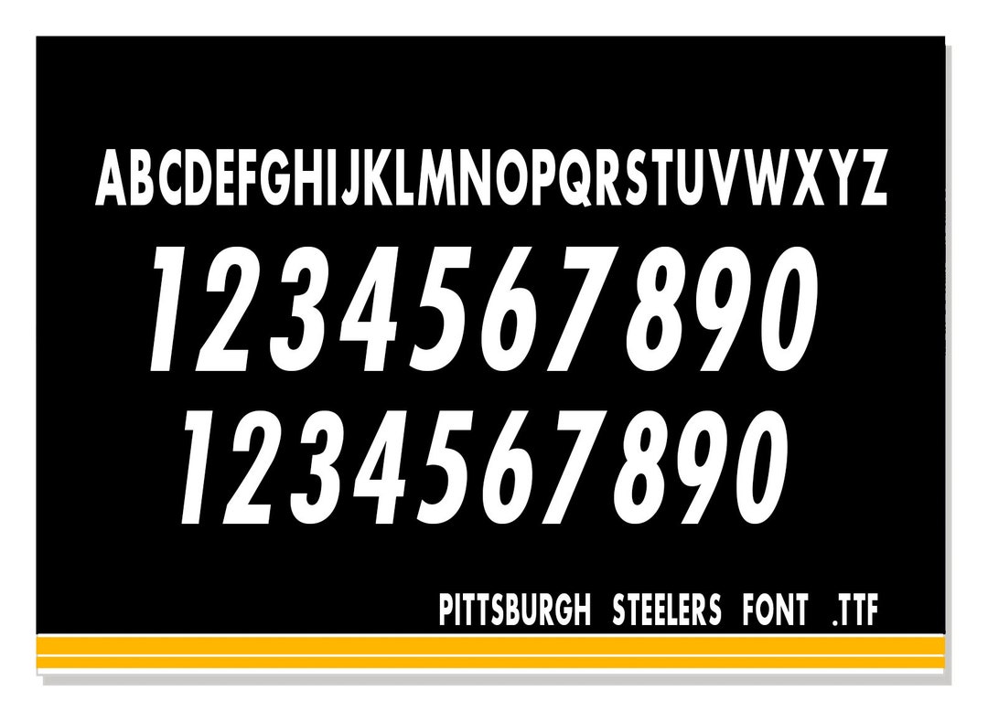 Pittsburgh Steelers Jersey Font .TTF - Etsy