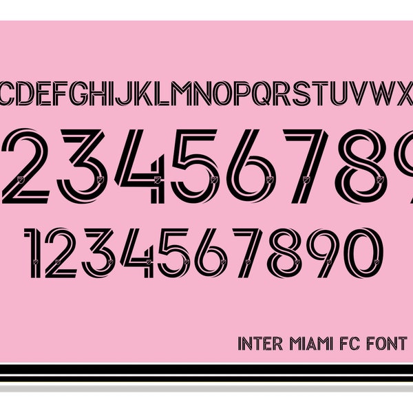 Miami Messi Font - Etsy UK