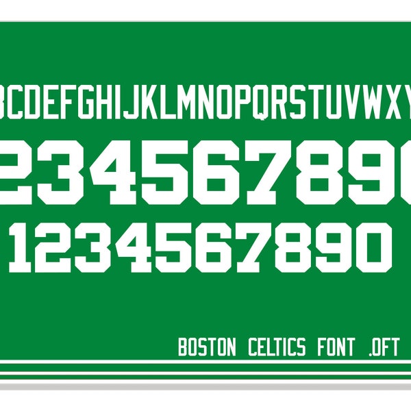Boston Celtics Font - Etsy