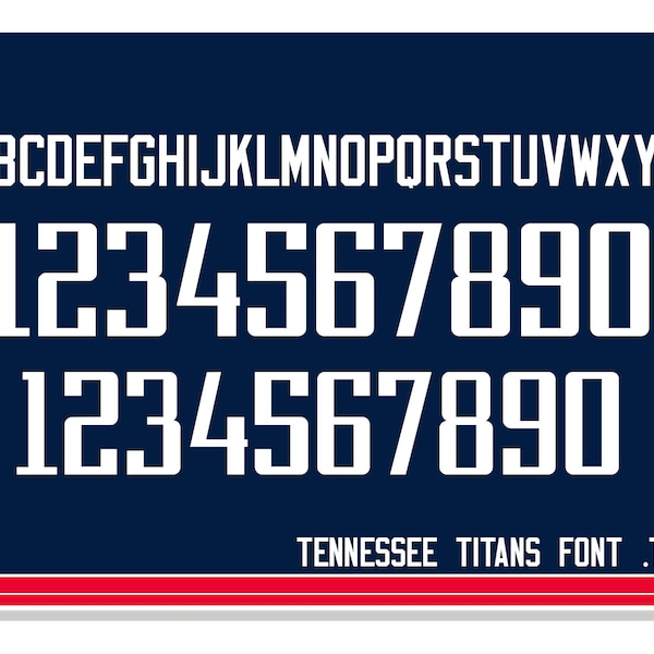 Tennessee Titans Font - Etsy