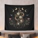 Serpent Spell Wall Tapestry, Boho Wall Hanging Bohemian Moon Phases ...
