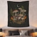Witch Garden Indoor Wall Tapestries, Boho Wall Hanging Crescent Moon ...