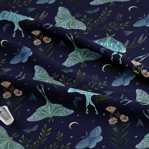 Seamless Pattern, Luna Moth (blue) Digital Paper, Moth Pattern, BOHO ...