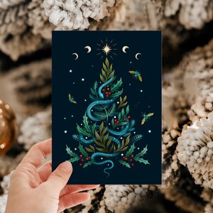 Witchy Christmas Greeting Card Pack of 5, Assorted Cards, 4"x6" Sizes ...