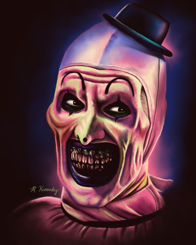 8x10 In. Art the Clown Print color - Etsy