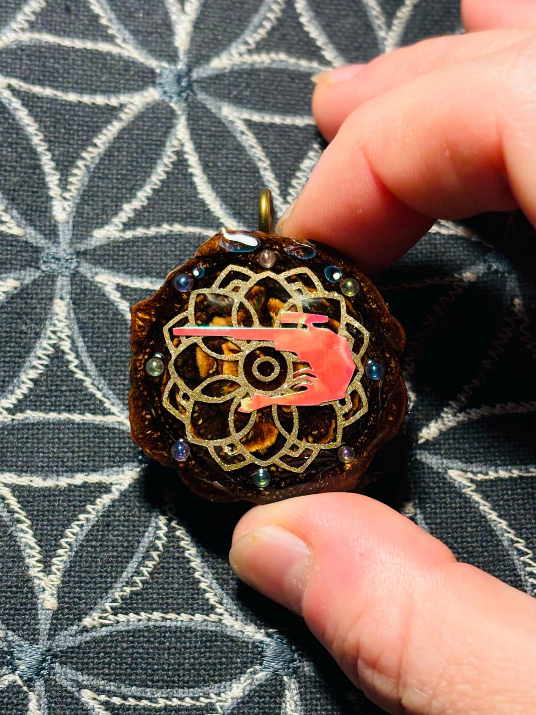 Lotus Crawdad Sniper Pinecone Pendant - Etsy