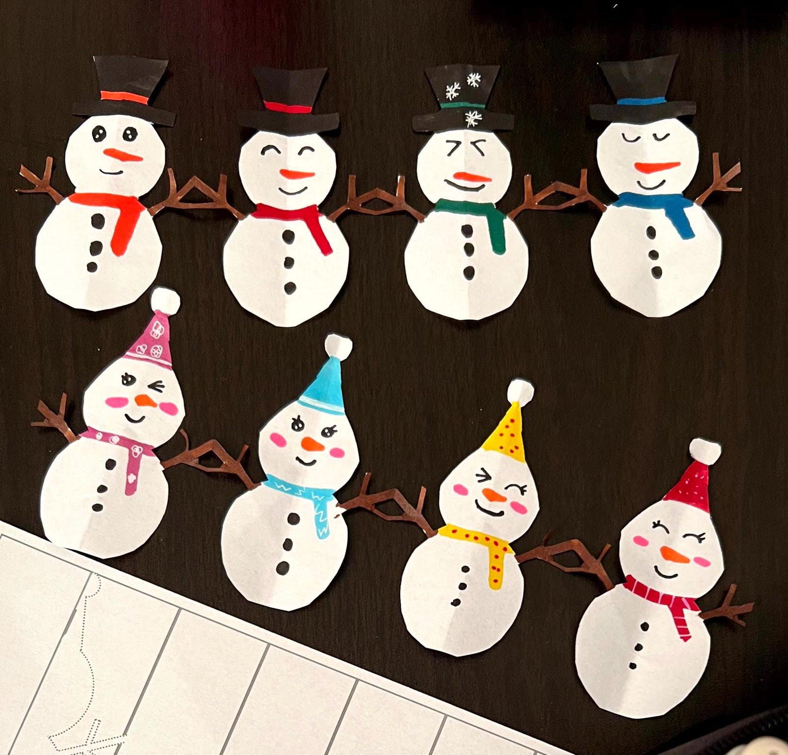 Fun Snowman Chain Craft | Special Snowman Christmas Craft | Paper ...