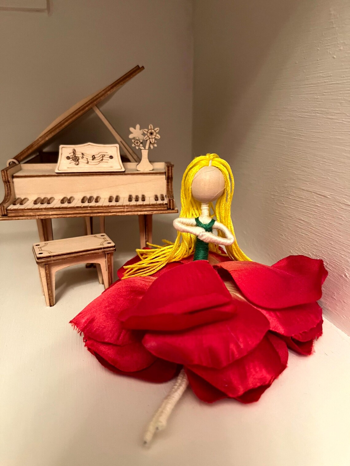 Flower Doll PDF Pattern, Flower Fairy Doll PDF Instructions, Flower ...