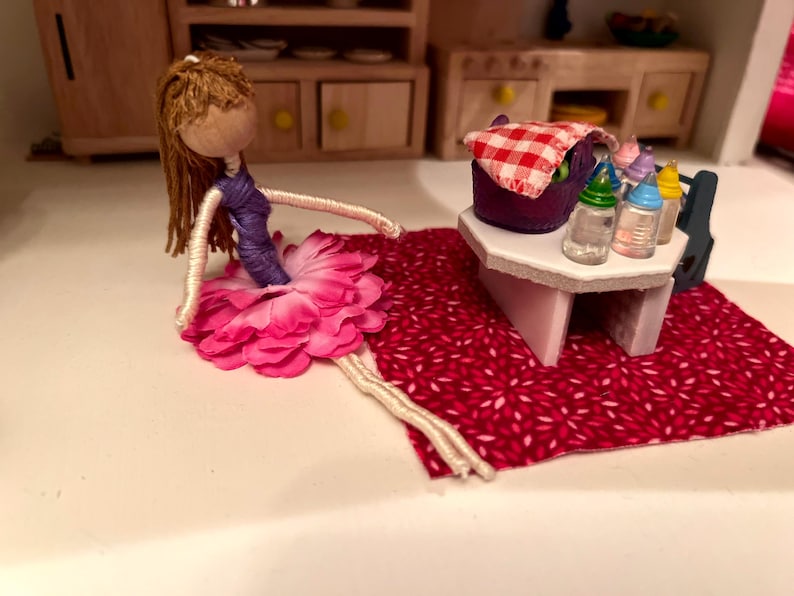 Flower Doll PDF Pattern, Flower Fairy Doll PDF Instructions, Flower ...