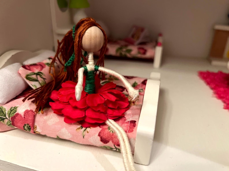 Flower Doll PDF Pattern, Flower Fairy Doll PDF Instructions, Flower ...