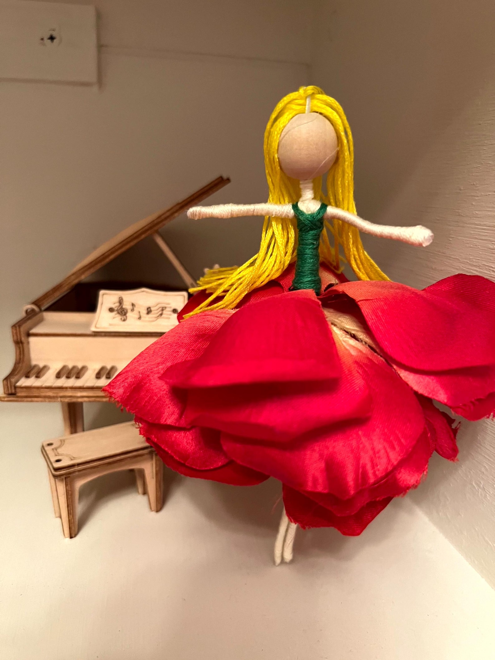 Flower Doll PDF Pattern, Flower Fairy Doll PDF Instructions, Flower ...