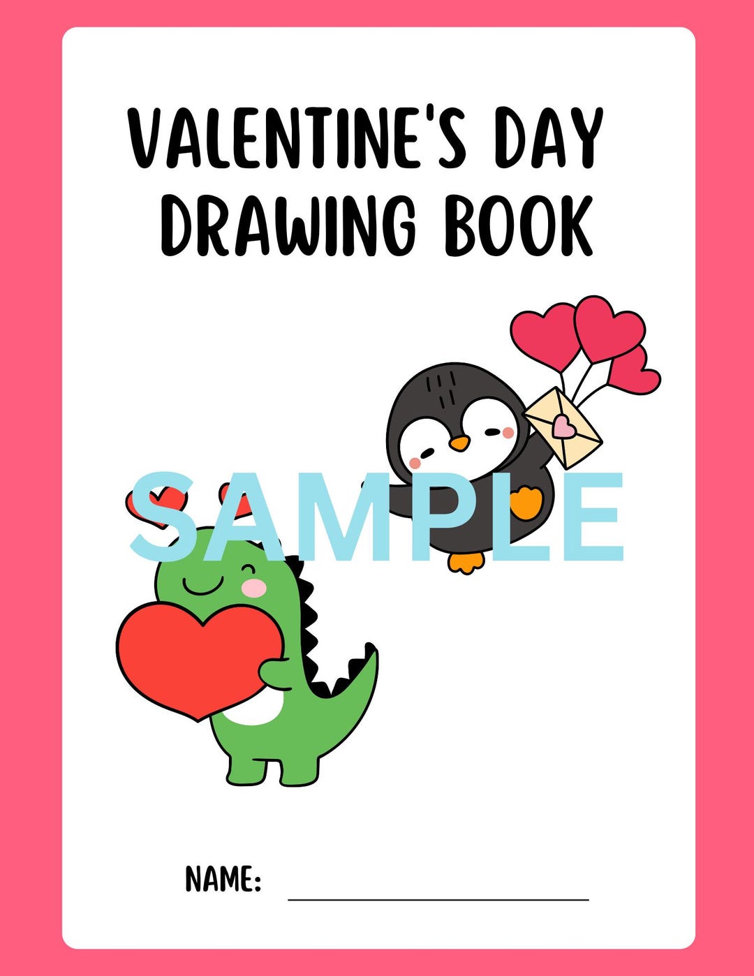 Valentine's Day Drawing Worksheets Teacher Resource NO PREP February ...