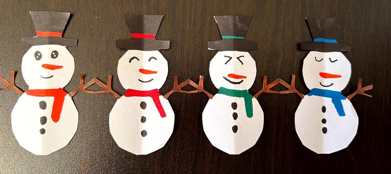 Fun Snowman Chain Craft | Special Snowman Christmas Craft | Paper ...
