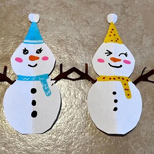 Fun Snowman Chain Craft | Special Snowman Christmas Craft | Paper ...
