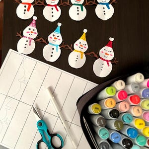Fun Snowman Chain Craft | Special Snowman Christmas Craft | Paper ...