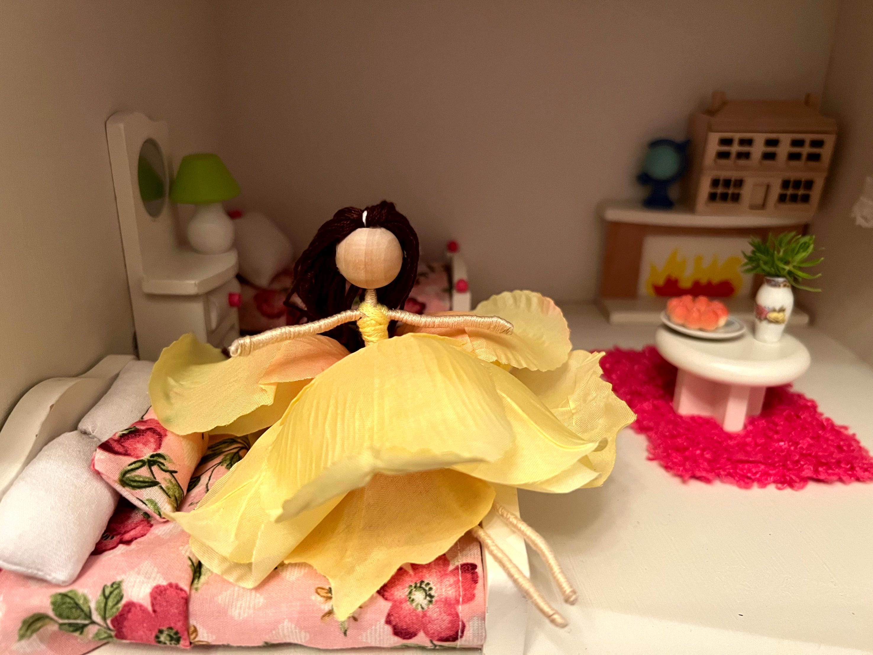 Flower Doll PDF Pattern, Flower Fairy Doll PDF Instructions, Flower ...