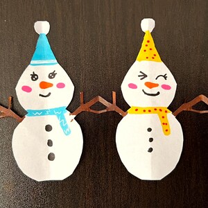 Fun Snowman Chain Craft | Special Snowman Christmas Craft | Paper ...