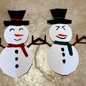 Fun Snowman Chain Craft | Special Snowman Christmas Craft | Paper ...