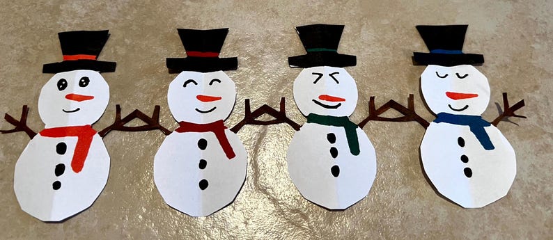 Fun Snowman Chain Craft | Special Snowman Christmas Craft | Paper ...