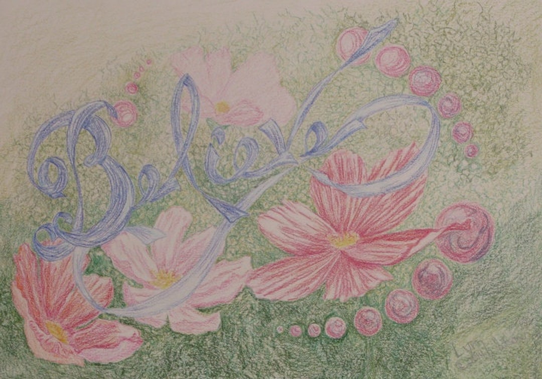 Inspirational Word Art Colored Pencil Art Lynn Watson Inspirational ...