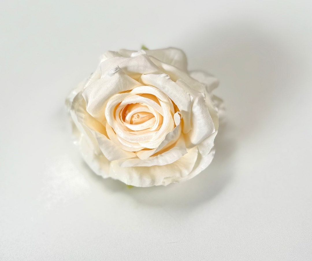 Large Artificial Ivory Roses, Cream Flower Heads, Ivory Flowers, off ...