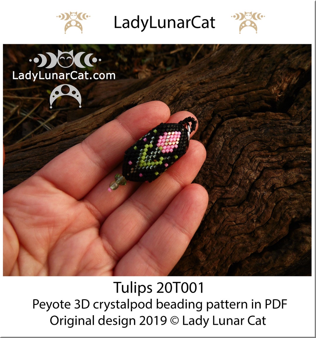 Easy Beading Pattern, Peyote Tulip for 3d Step by Step Tutorial ...