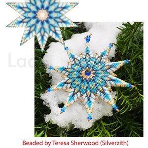 Christmas Star Beading Tutorial - Peyote 2 Drop Star Pattern for ...