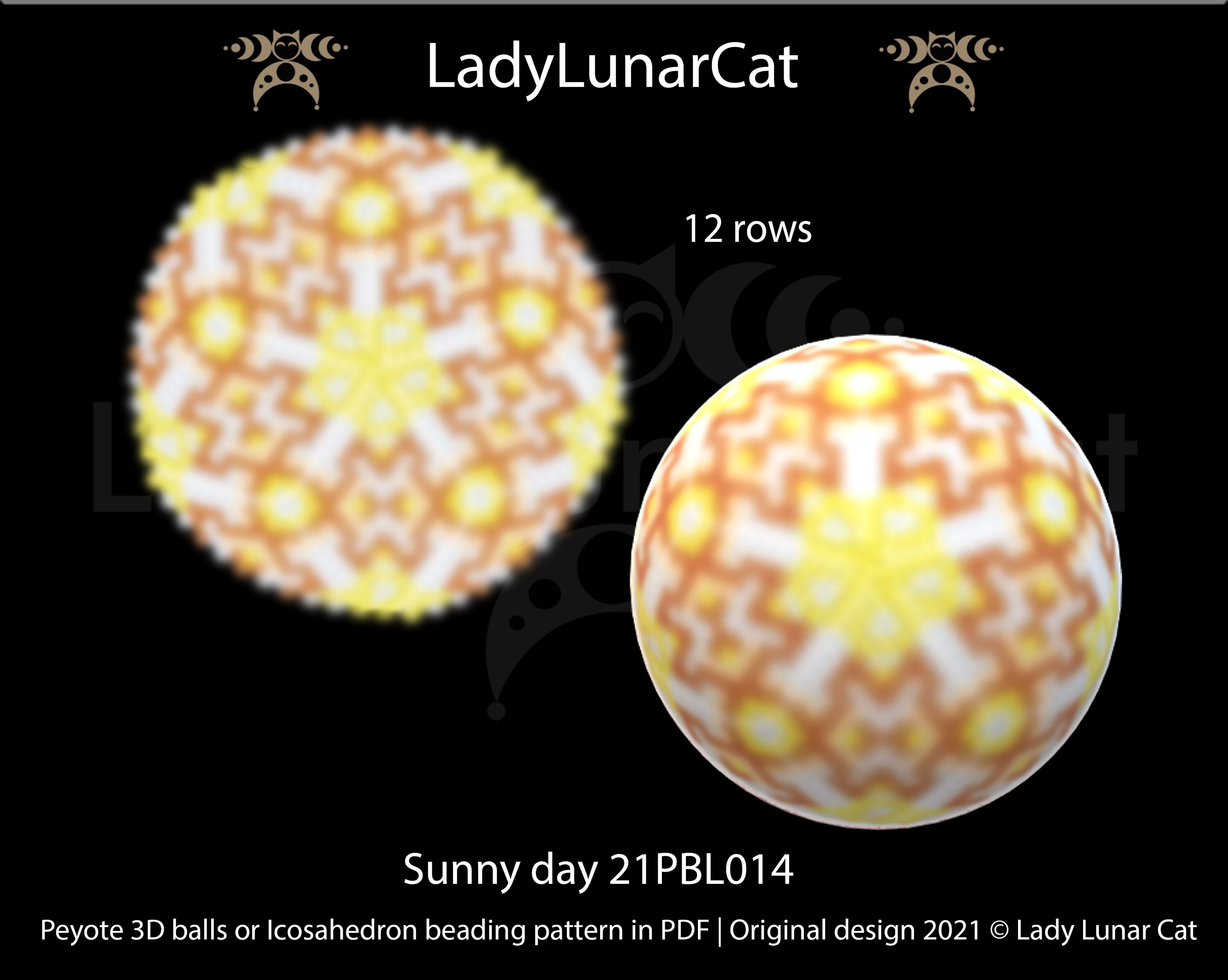 Christmas Ornament Beading Tutorial Peyote 3d Ball Pattern - Etsy
