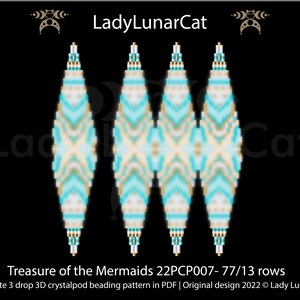 Small Christmas Ornament Beading Tutorial Peyote 3drop Pod Pattern DIY ...