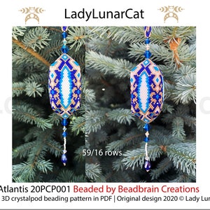 Christmas Ornament Beading Tutorial -peyote 3d Pod Pattern Atlantis ...