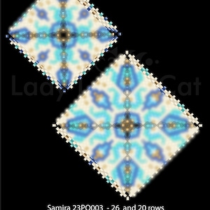 Peyote Square Pattern for Beading - Samira 23PQ003 + Basic Peyote ...