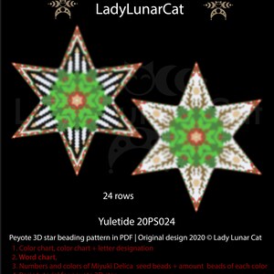 Winter Ornament Beading Tutorial - Peyote Star Pattern - DIY Yuletide ...