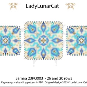 Peyote Square Beading Pattern - Samira (PDF) - Etsy