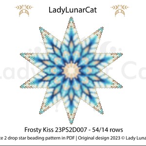 Christmas Star Beading Tutorial Peyote 2 Drop Star Pattern for Beading ...