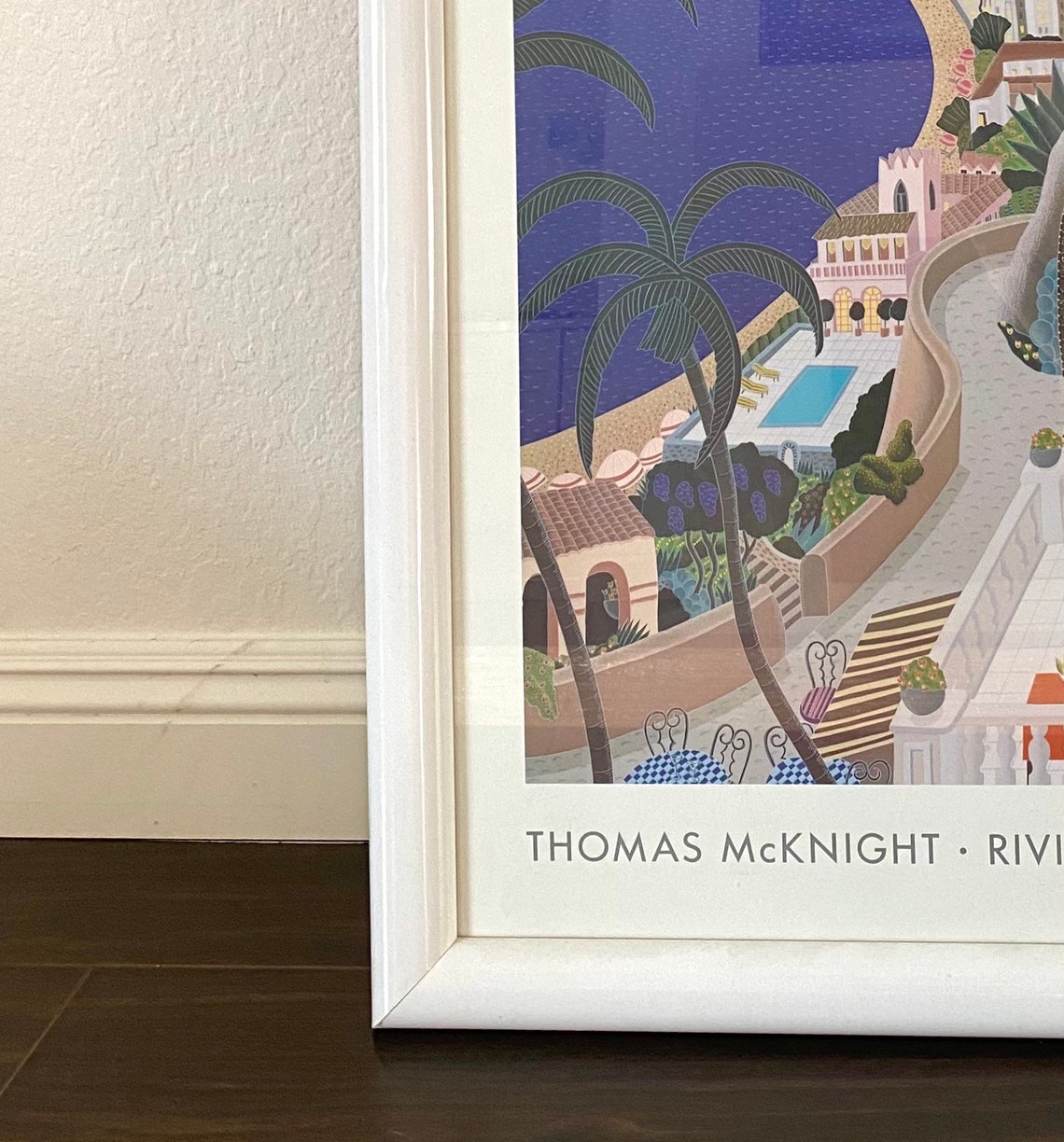 Thomas Mcknight Riviera Coast Art Print Extra Large Rare | Etsy