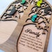 Custom Butterfly Family Tree - Family Tree Wood Decor - Personalized ...