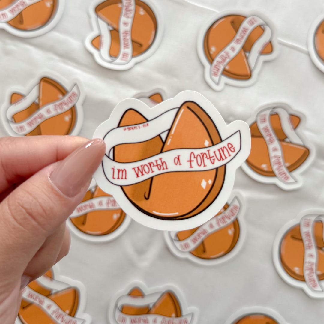 I'm Worth A Fortune Vinyl Sticker | Motivational Sticker - Etsy