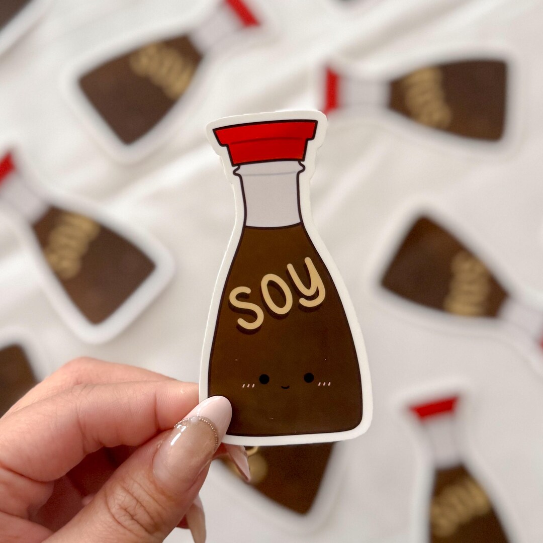 Soy Sauce Sticker | Asian Condiment Stickers - Etsy